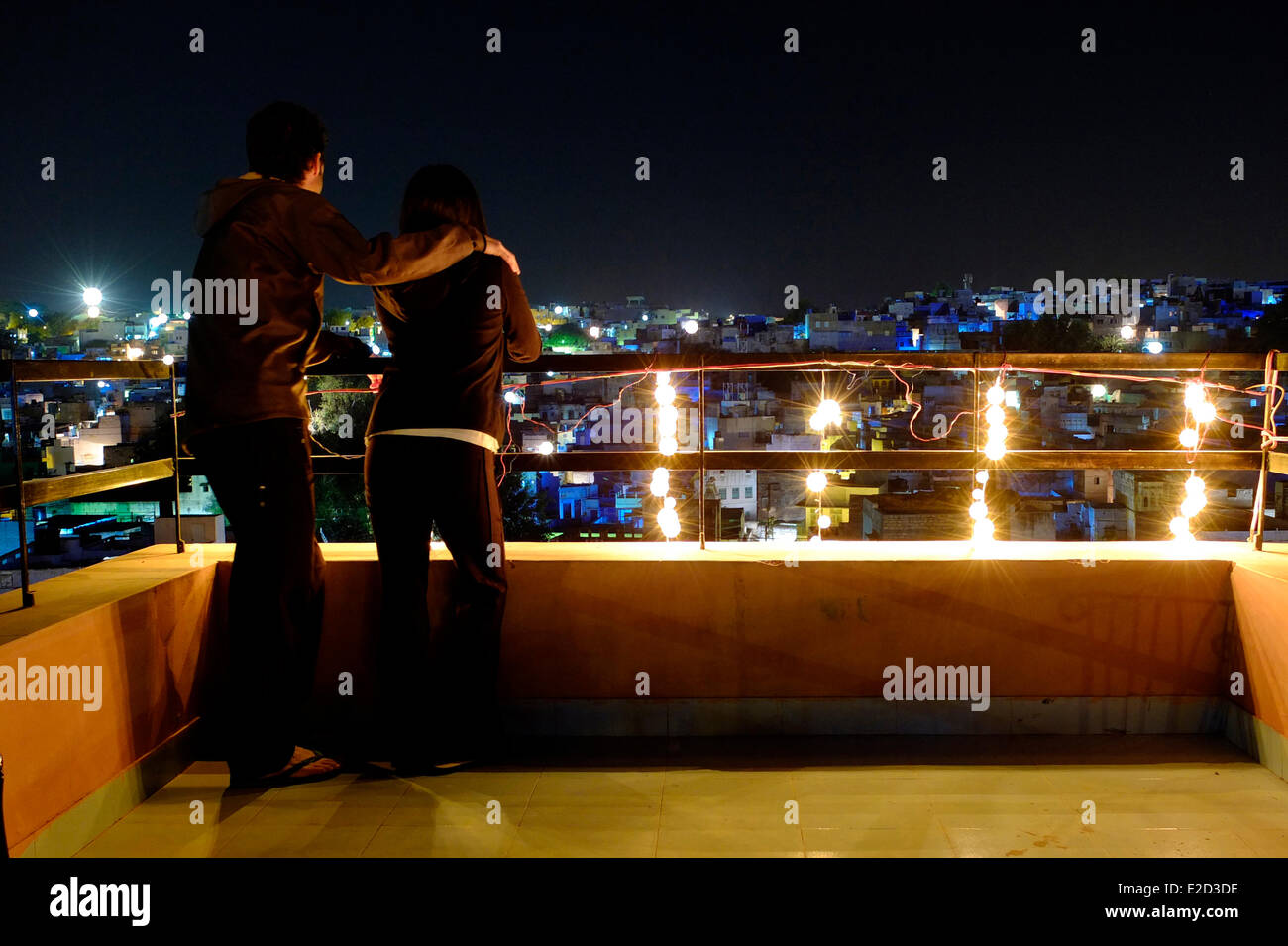 India Rajasthan Jodhpur night scene in the old town Stock Photo - Alamy
