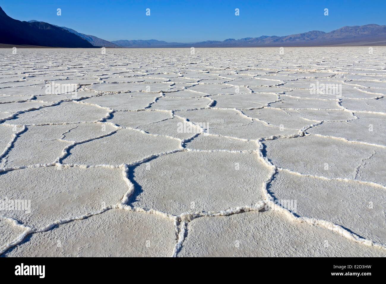 United States California Death Valley National Park salt formation at ...