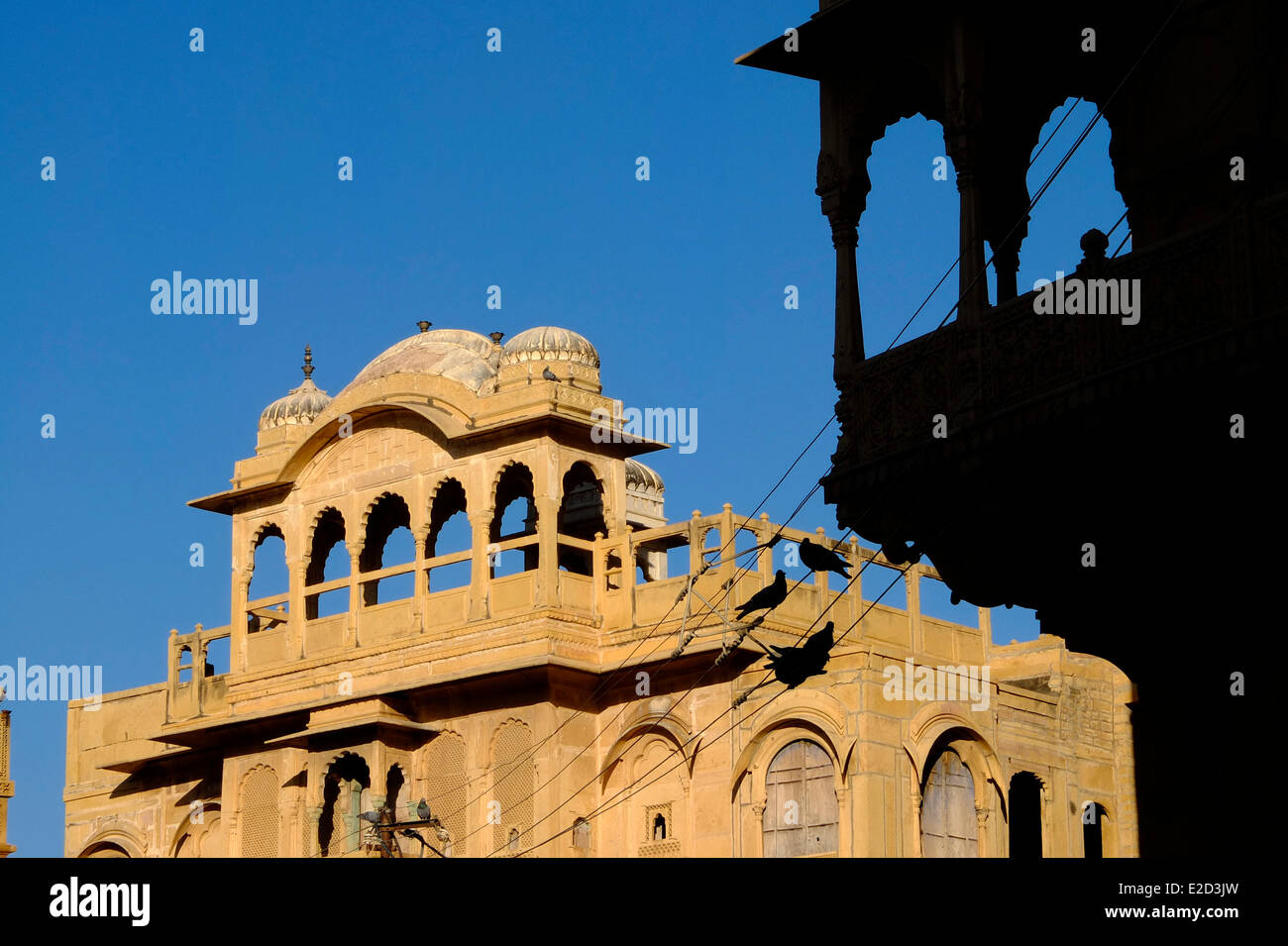 India Rajasthan Jaisalmer at the edge of Thar Desert architectural ...