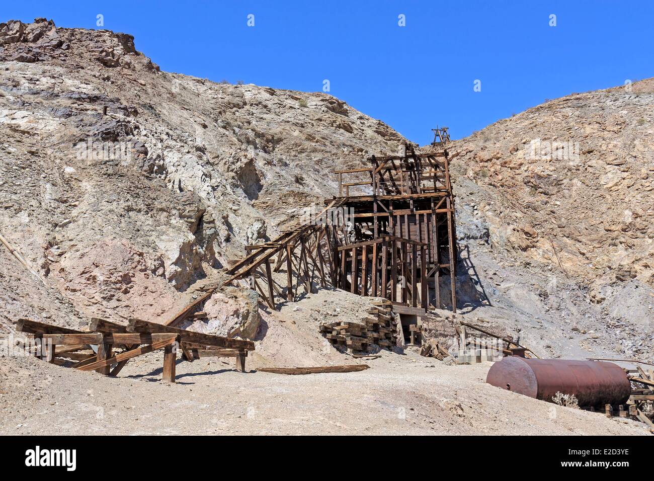 United States California Death Valley National Park gold and silver ...