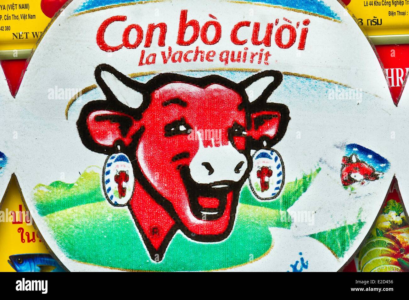 Vietnam Ho Chi Minh city (Saigon) french cheese Vache qui rit Stock ...