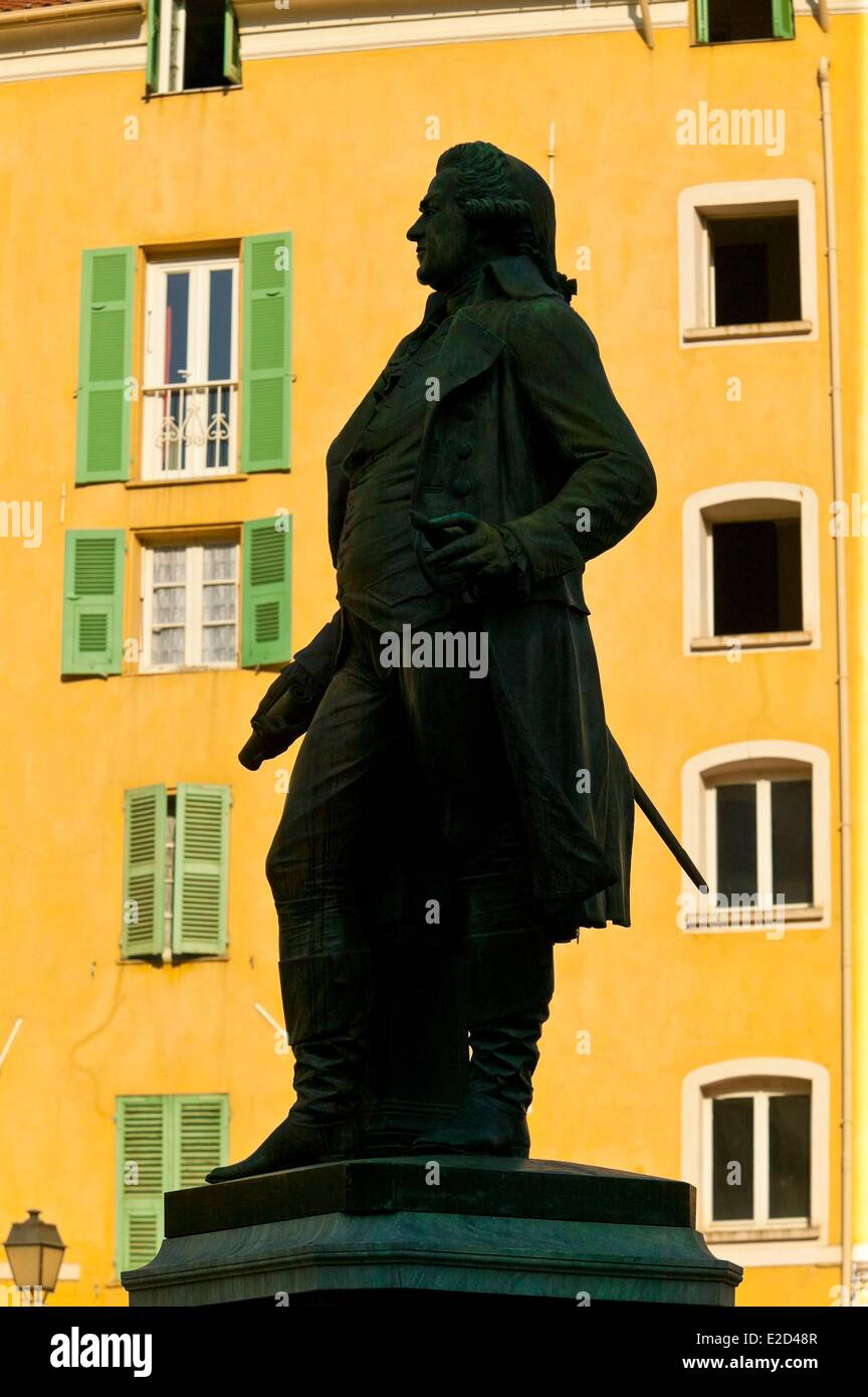 France Haute Corse Corte the bronze statue of Pascal Paoli Father of ...