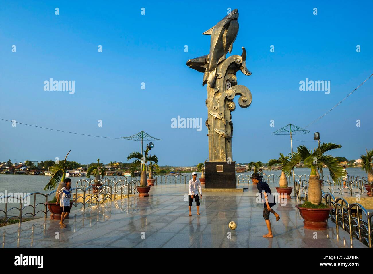 Vietnam An Giang Province Mekong Delta region Chau Doc young people ...
