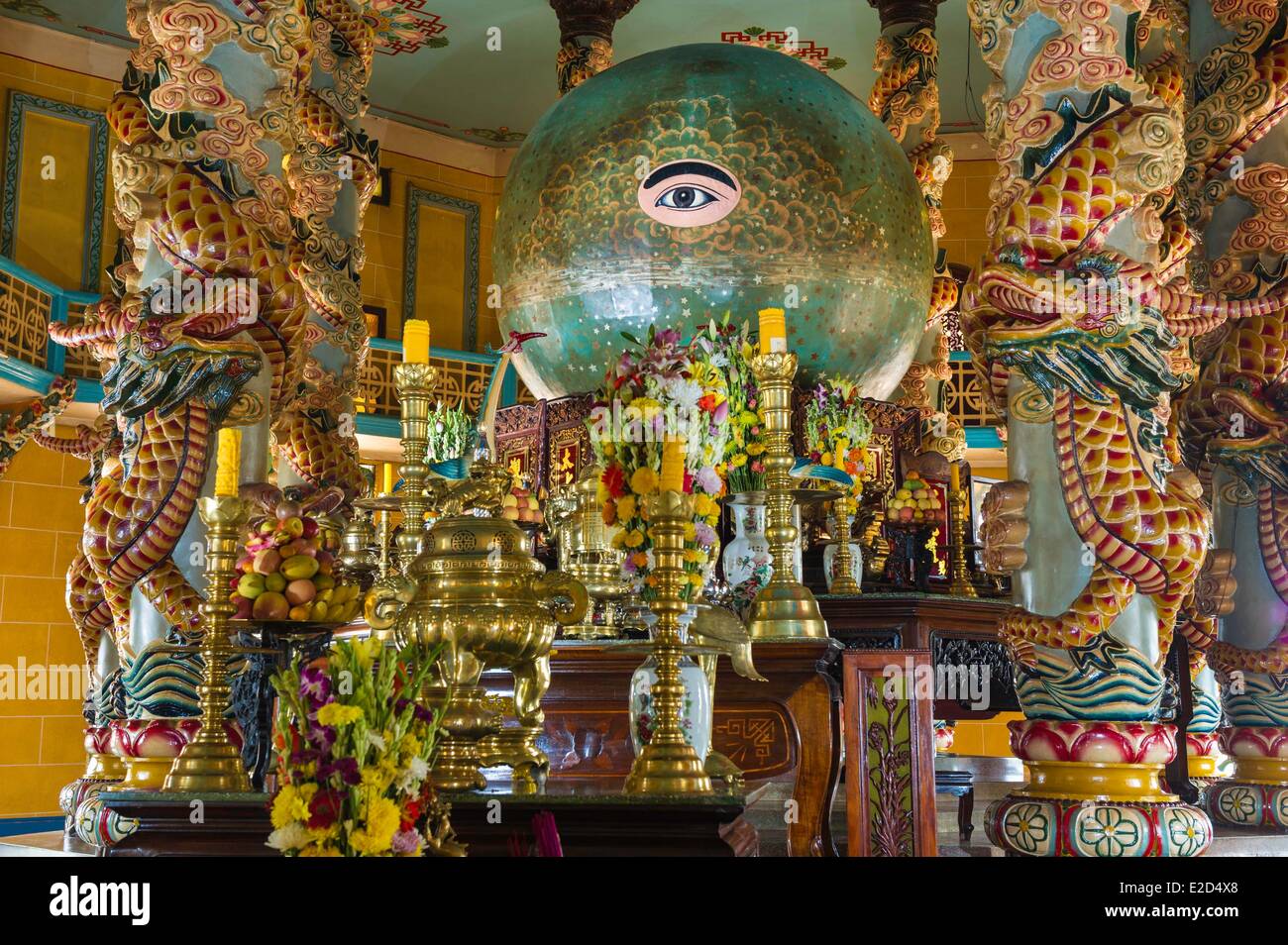 Vietnam Tay Ninh province city of Tay Ninh Thanh That Cao Dai temple ...