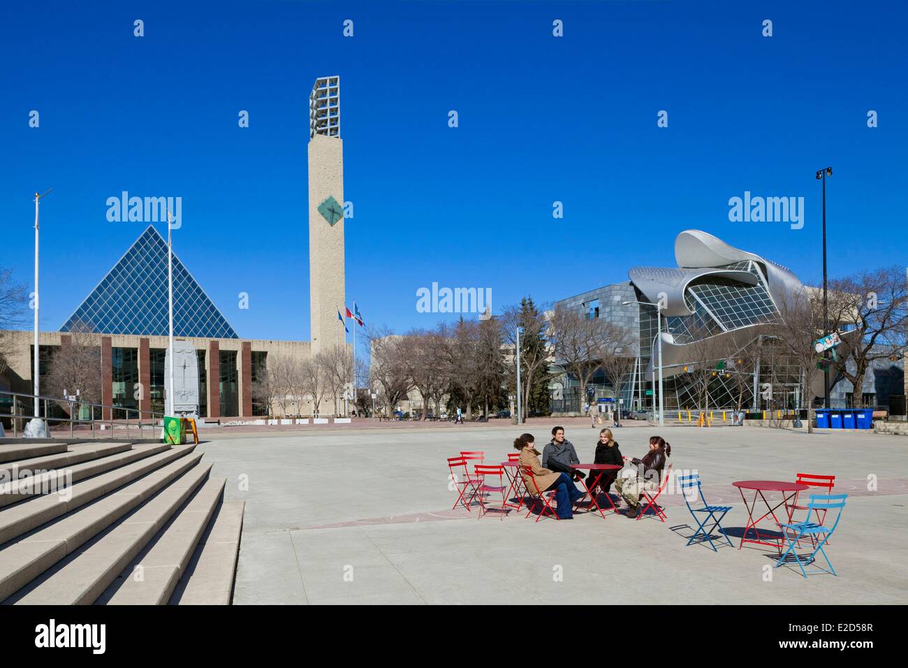 Canada Alberta Edmonton Sir Winston Churchill square Stock Photo - Alamy