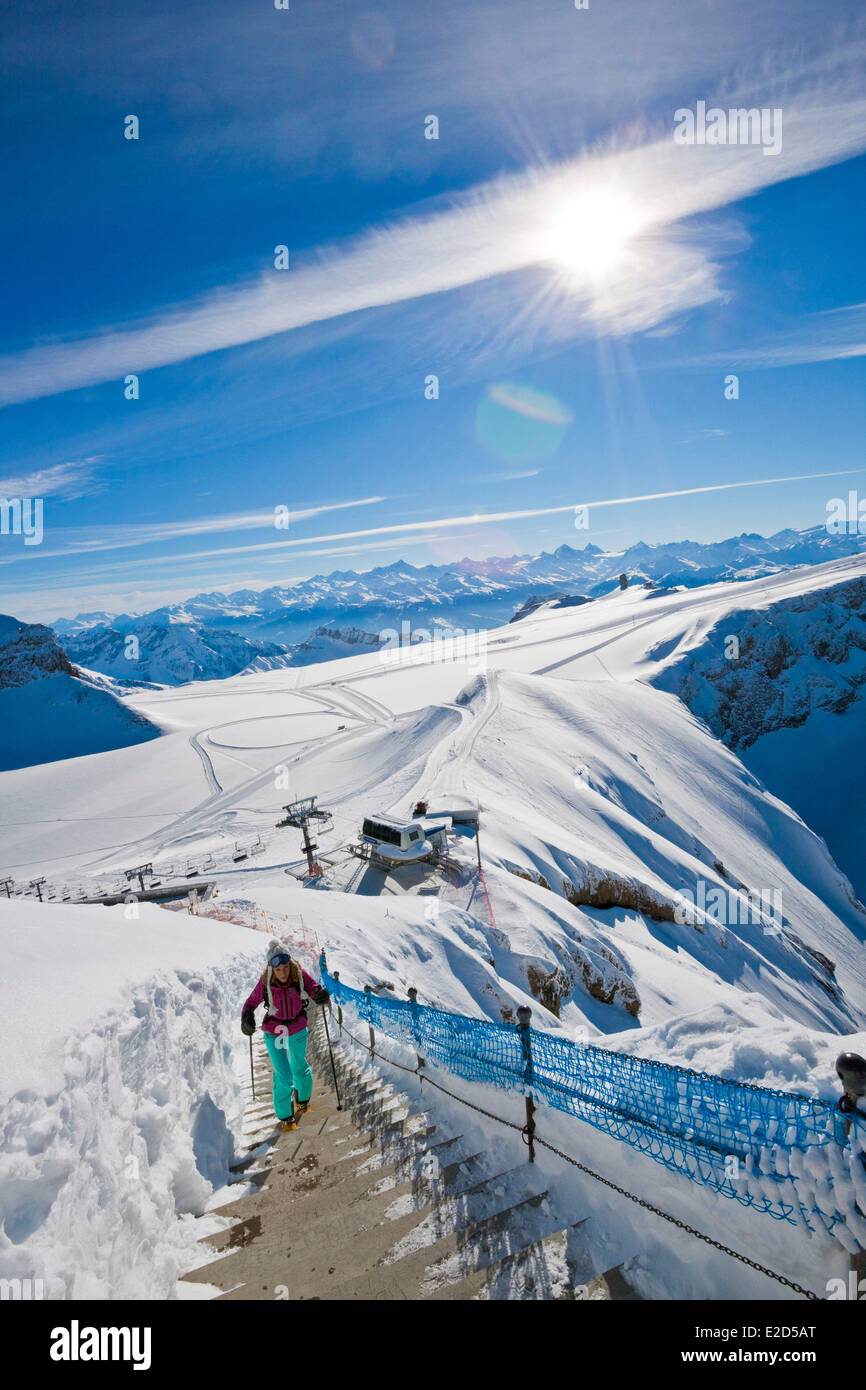 Switzerland Canton of Vaud Col de Pillon Glacier 3000 Stock Photo - Alamy