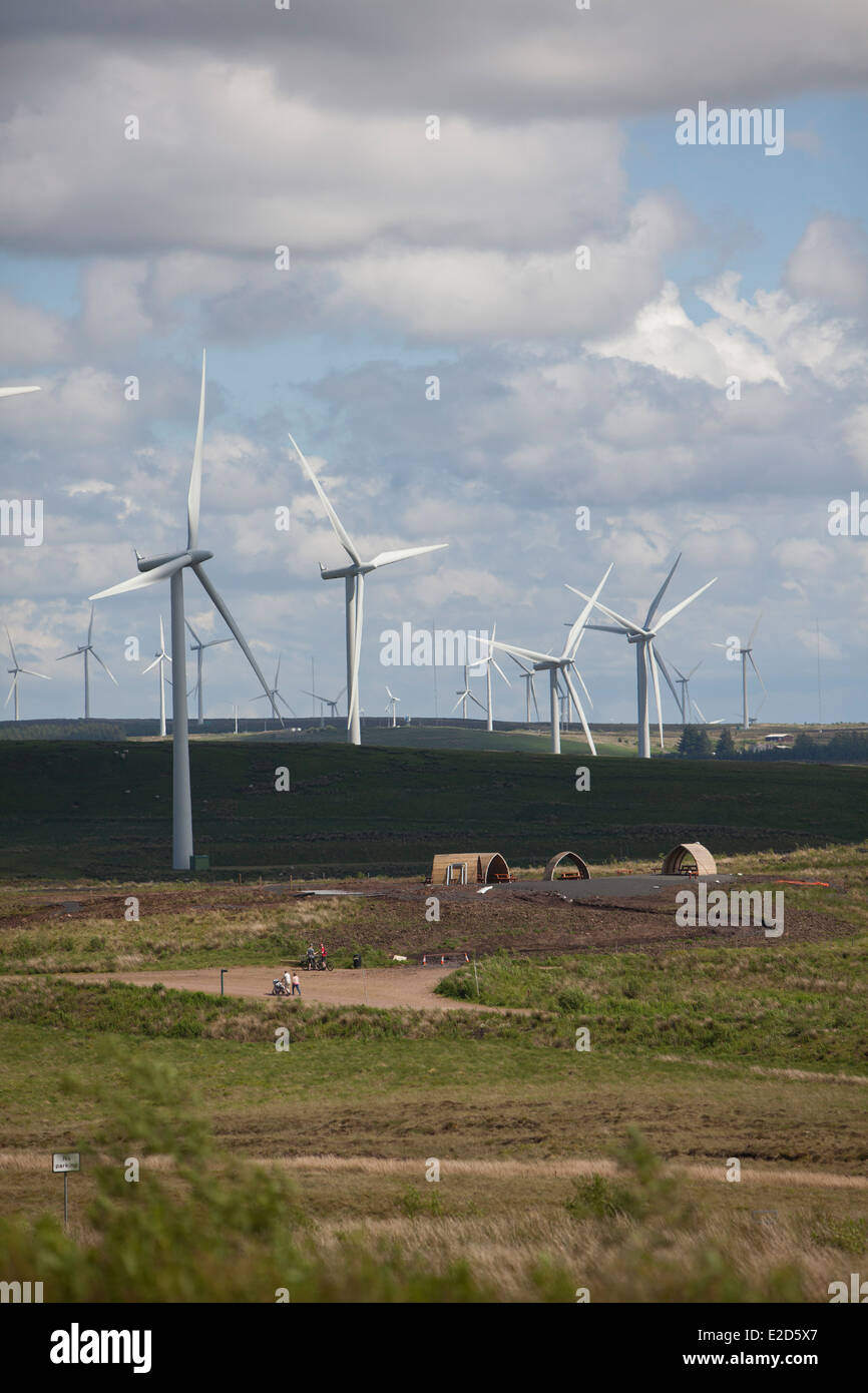 ScottishPower's Whitelee wind farm, Eaglesham moor, Ayrshire Stock ...