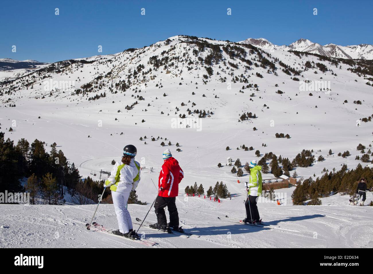France Pyrenees Orientales ski resort of Font Romeu Pyrenees 2000 Stock ...
