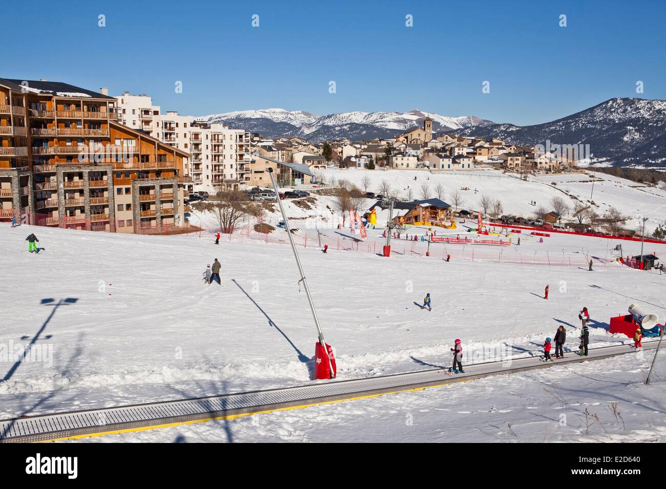 France Pyrenees Orientales Les Angles ski resort Stock Photo - Alamy