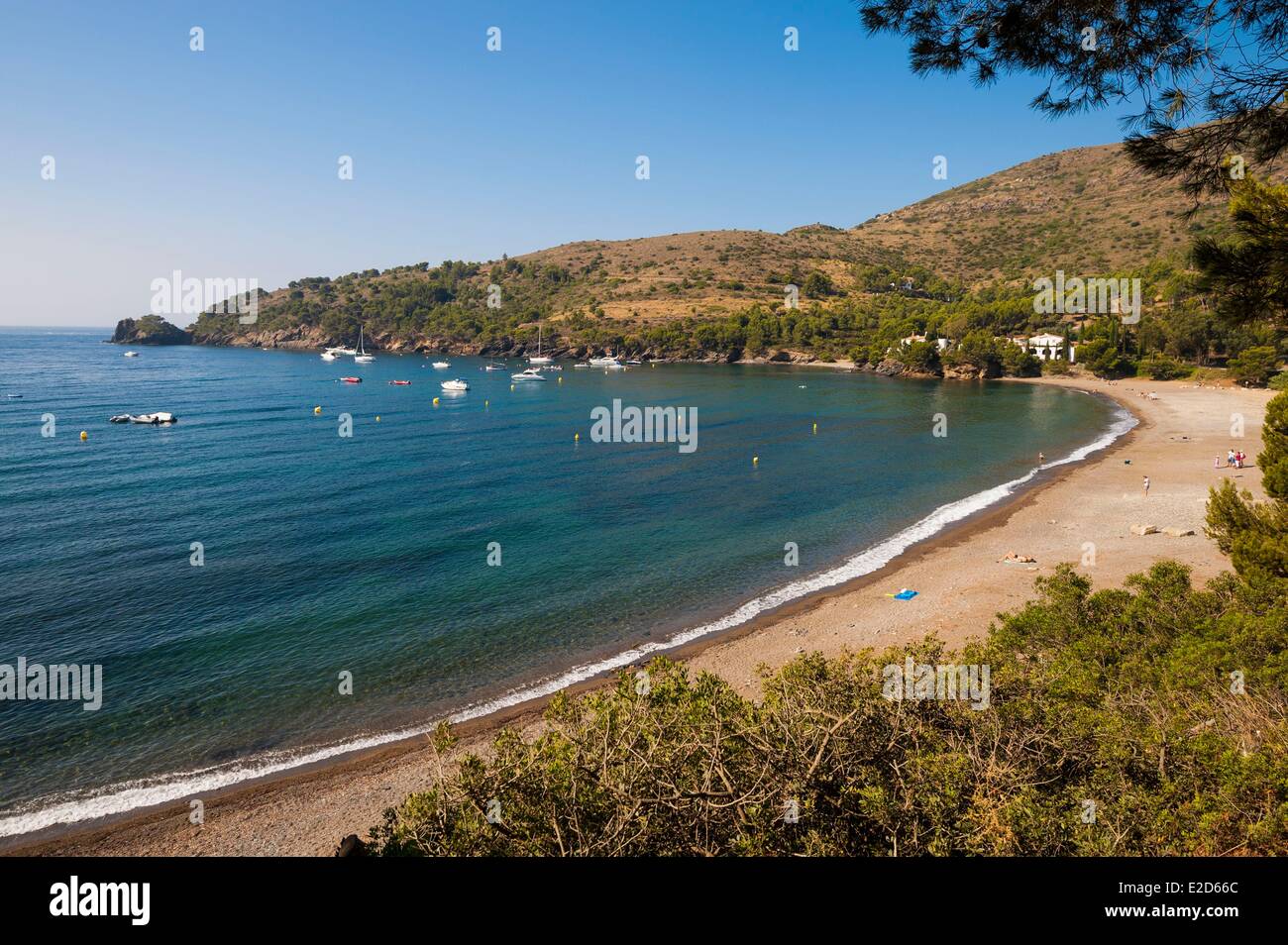 Spain Catalonia Costa Brava Natural Park of Cabo de Creus Rosas the ...