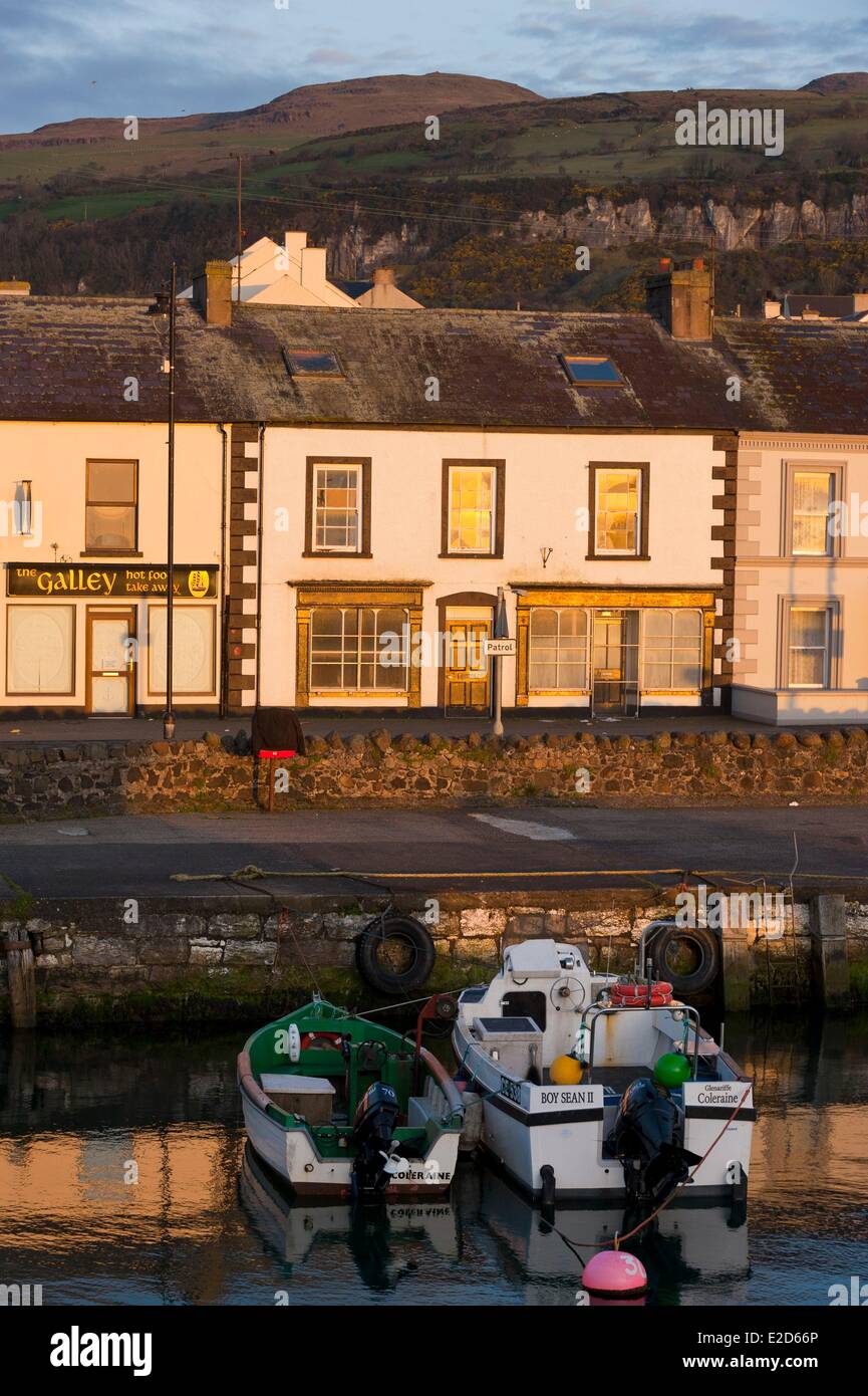 United Kingdom Northern Ireland County Antrim Carnlough Harbour Stock ...