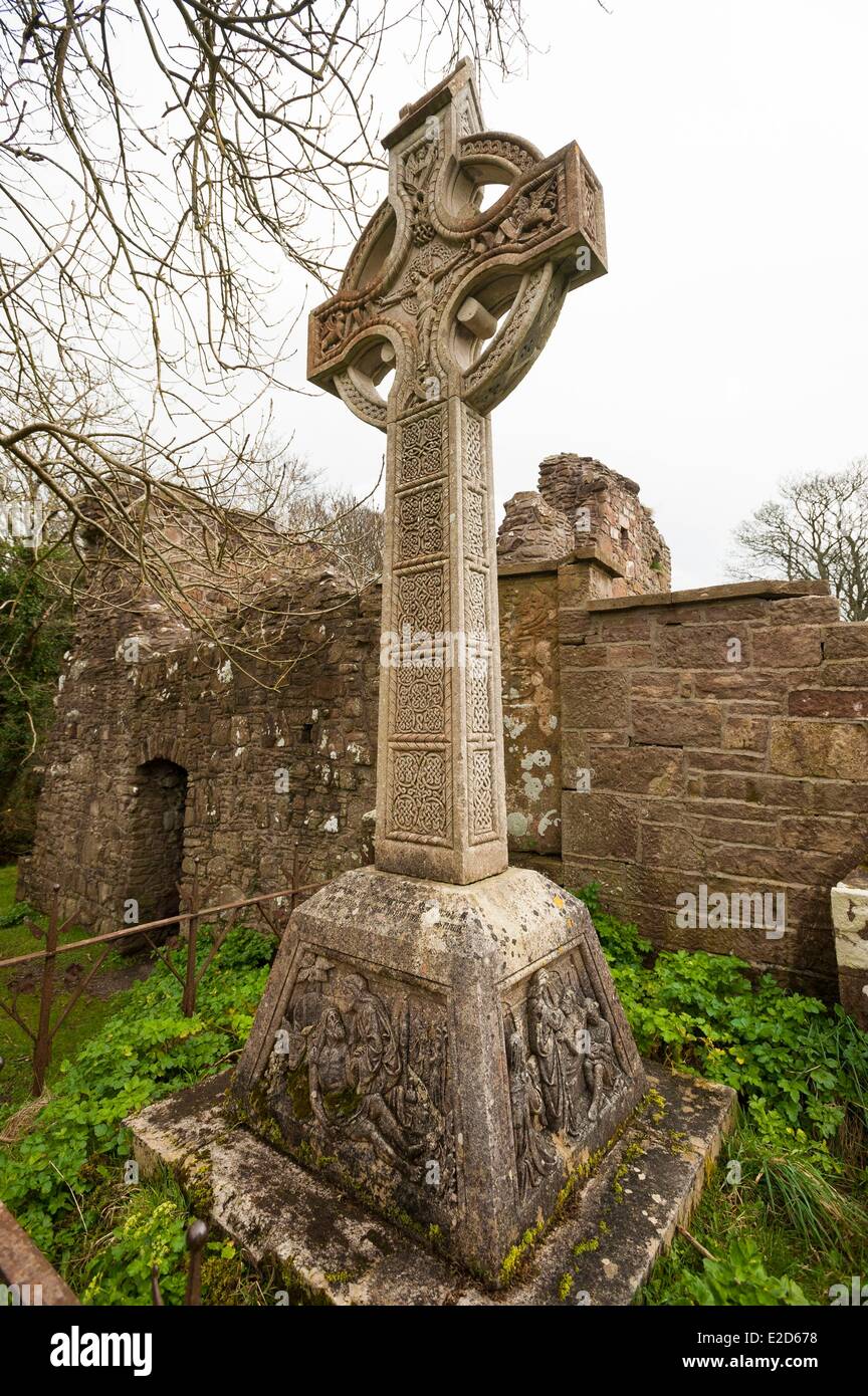 United Kingdom Northern Ireland County Antrim Cushendall celtic cross ...