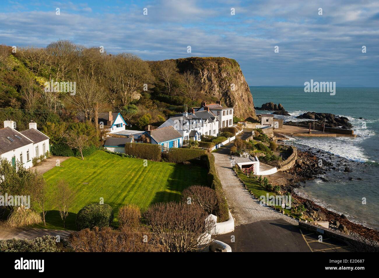 United Kingdom Northern Ireland County Antrim Portbradden harbour Stock ...