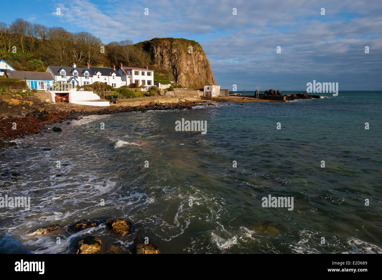 United Kingdom Northern Ireland County Antrim Portbradden harbour Stock ...