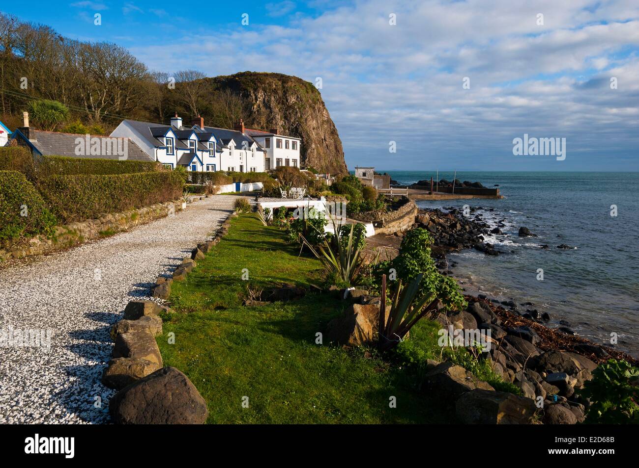United Kingdom Northern Ireland County Antrim Portbradden harbour Stock ...