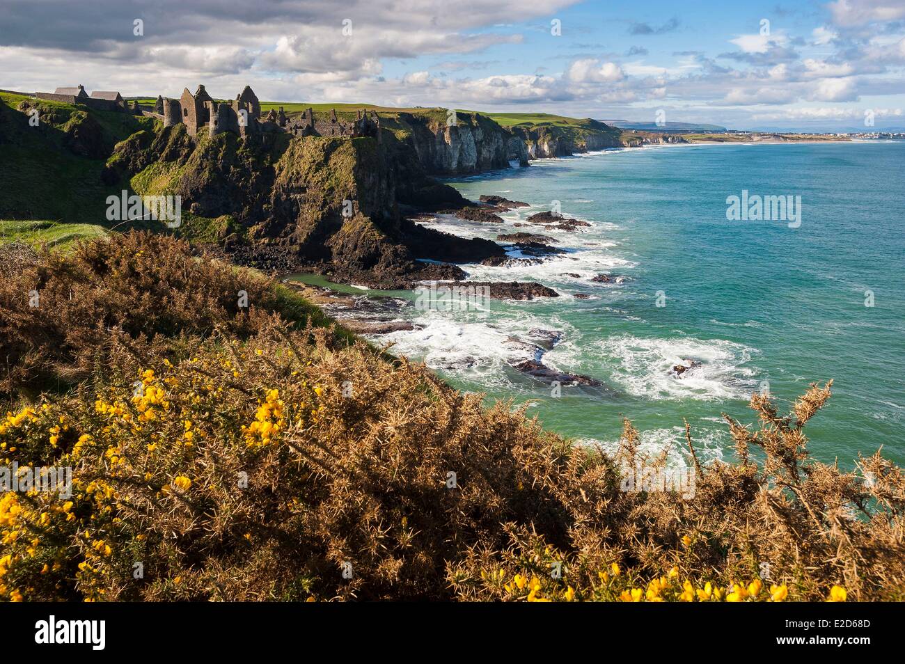 United Kingdom Northern Ireland County Antrim the ruins of the medieval ...