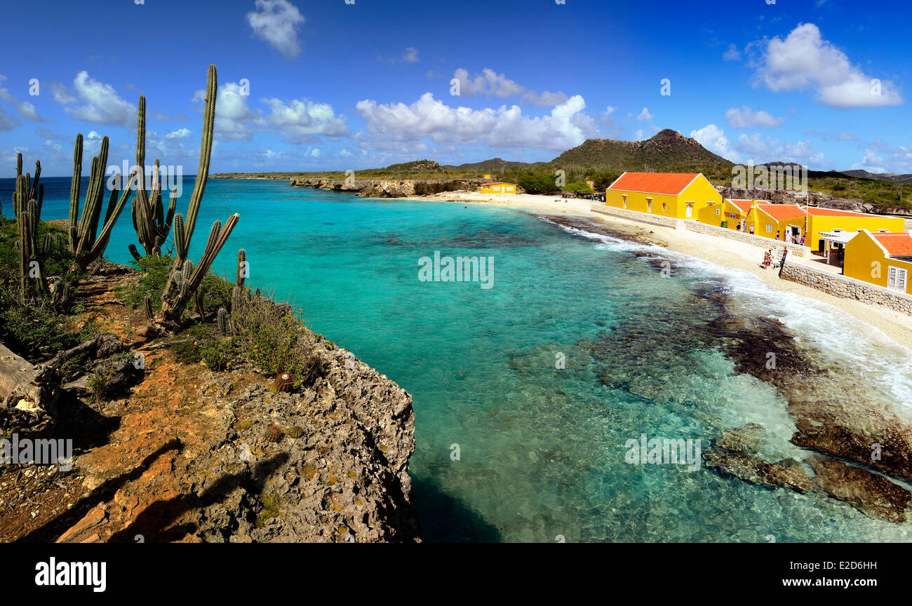Dutch West Indies Bonaire island sun-drenched beach house at Playa ...
