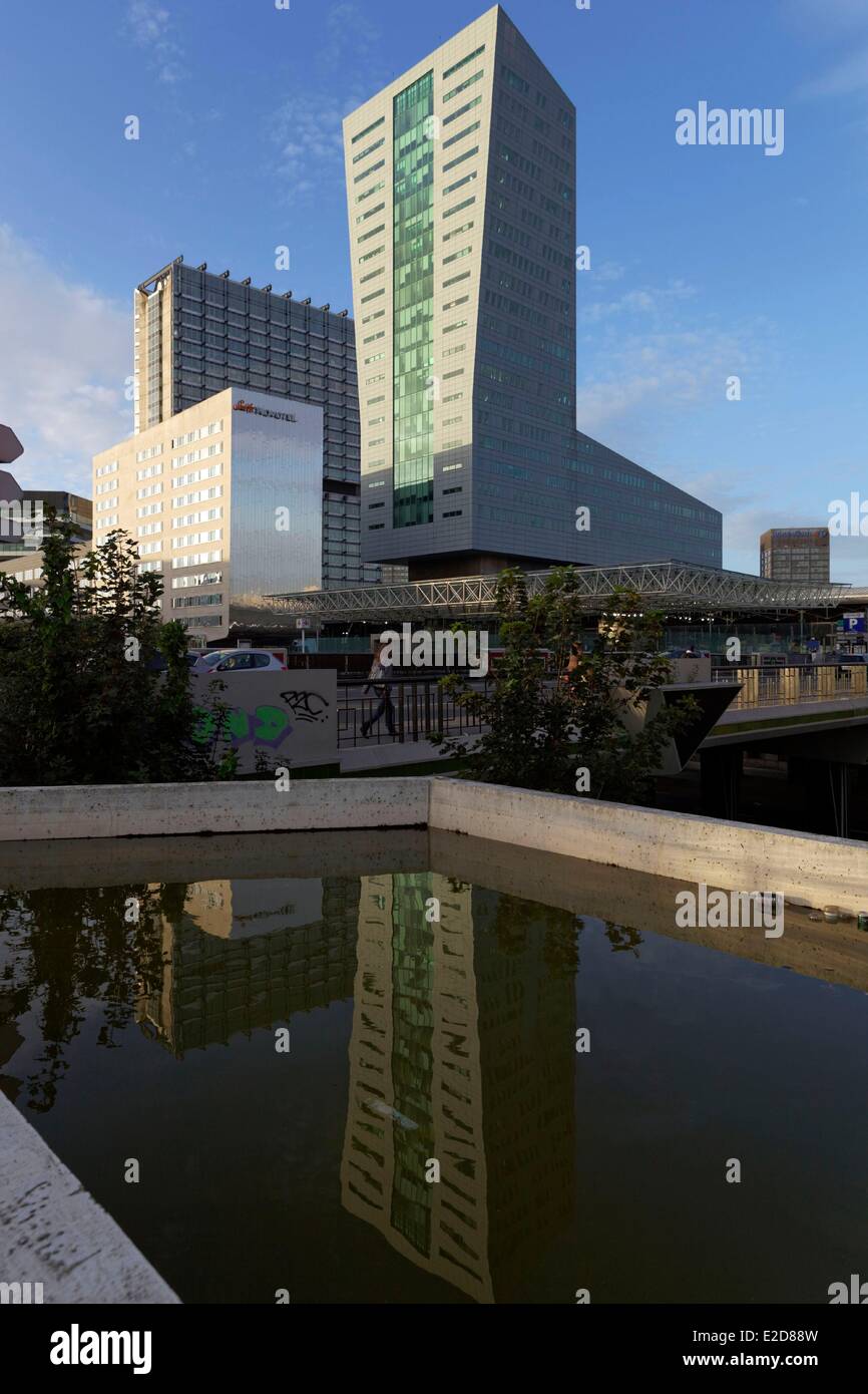 France Nord Lille Euralille LCL tower by architect Christian de ...