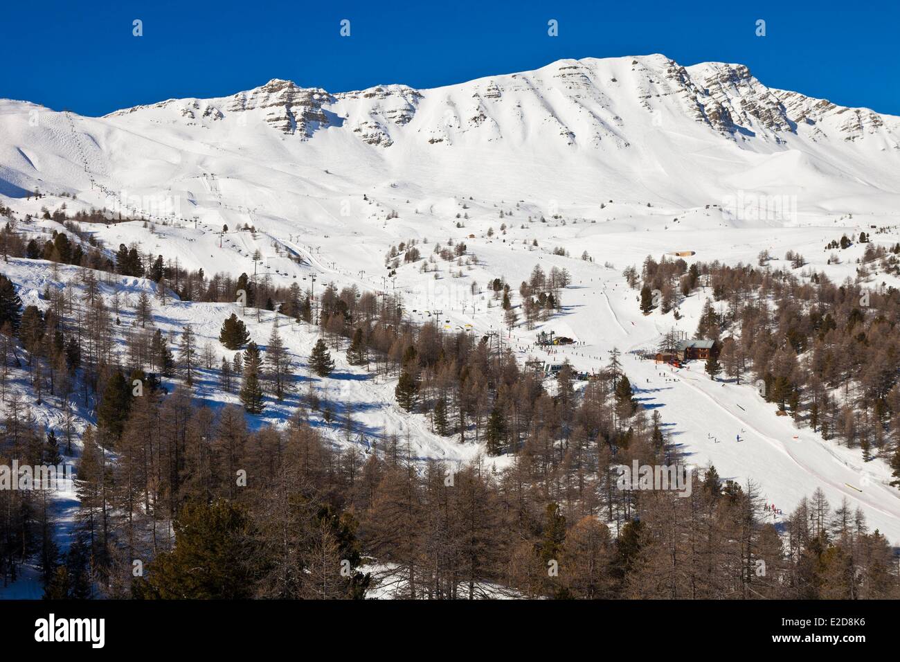 France Hautes Alpes Vars ski resort Stock Photo - Alamy