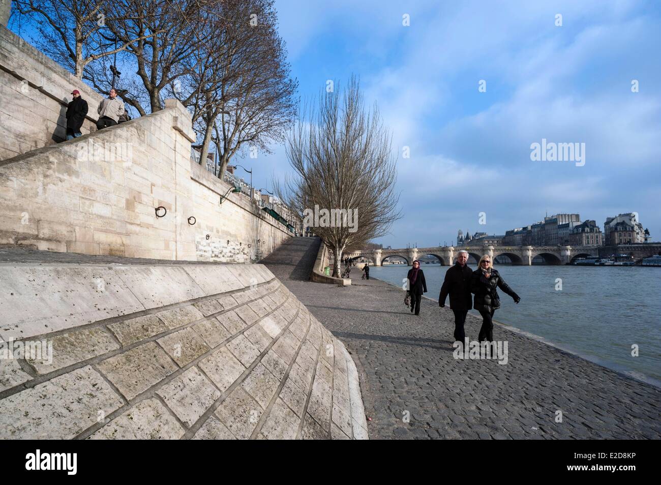 France Paris Seine river banks listed as World Heritage by UNESCO Stock ...