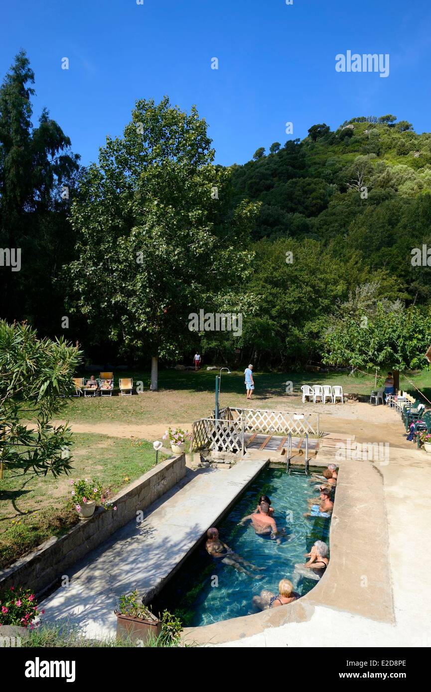 France Corse du Sud Sartene region Sainte Lucie de Tallano hot springs ...