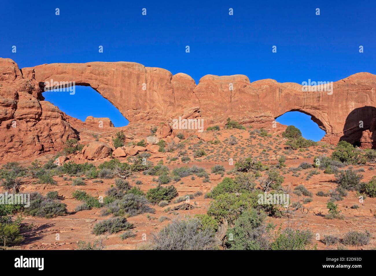 United States Utah Colorado Plateau Arches National Park Windows ...