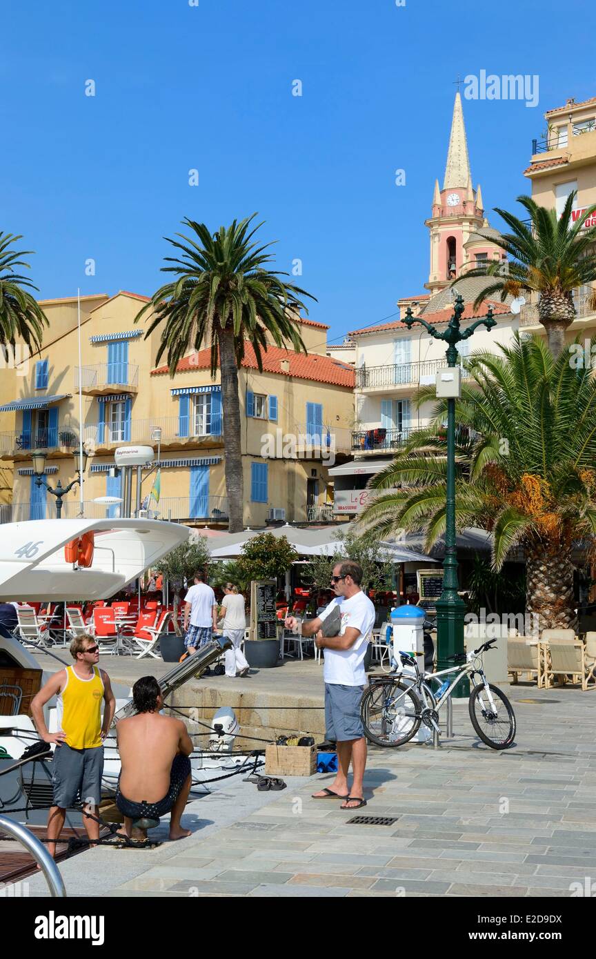 France, Haute Corse, Calvi, the harbour, quai Landry Stock Photo - Alamy