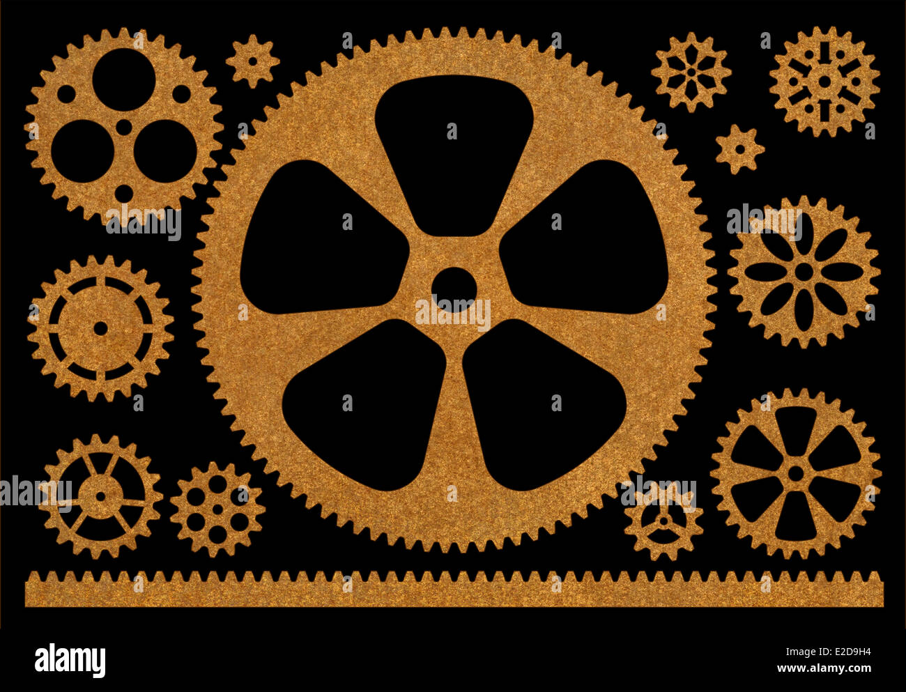Set of gears Stock Photo - Alamy