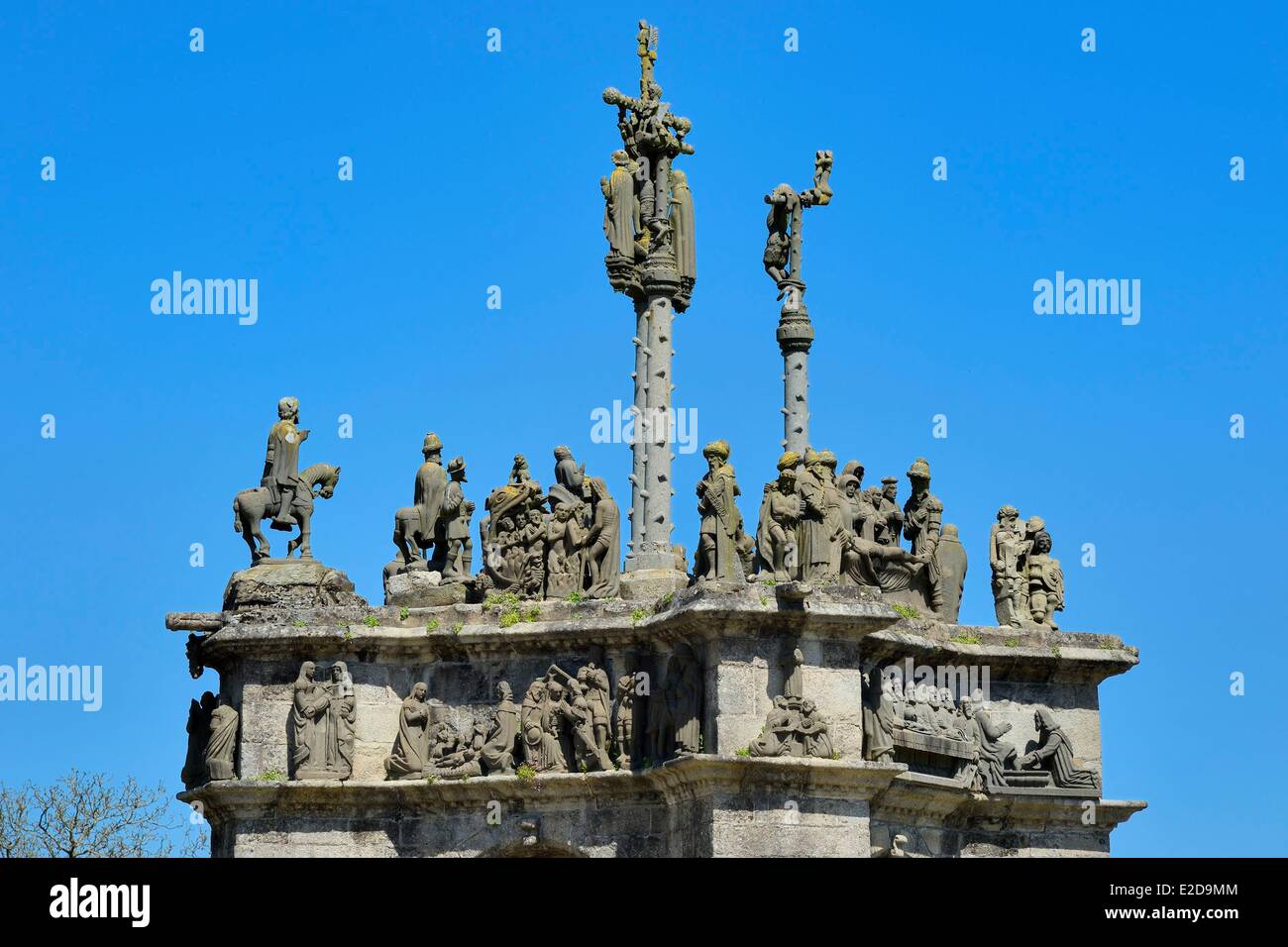 France Finistere Pleyben the calvary in the Parish close (enclos ...
