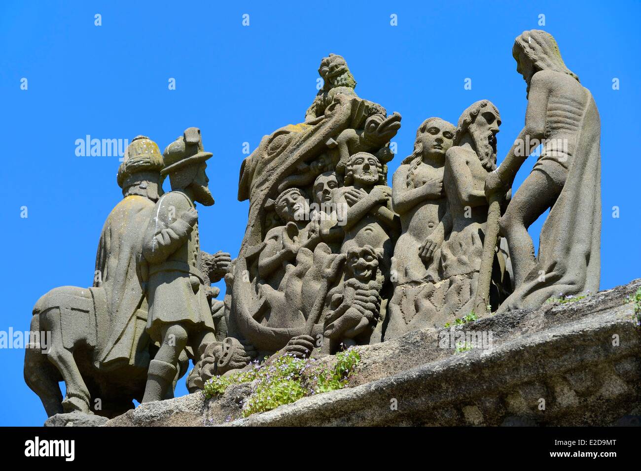 France Finistere Pleyben the calvary in the Parish close (enclos ...