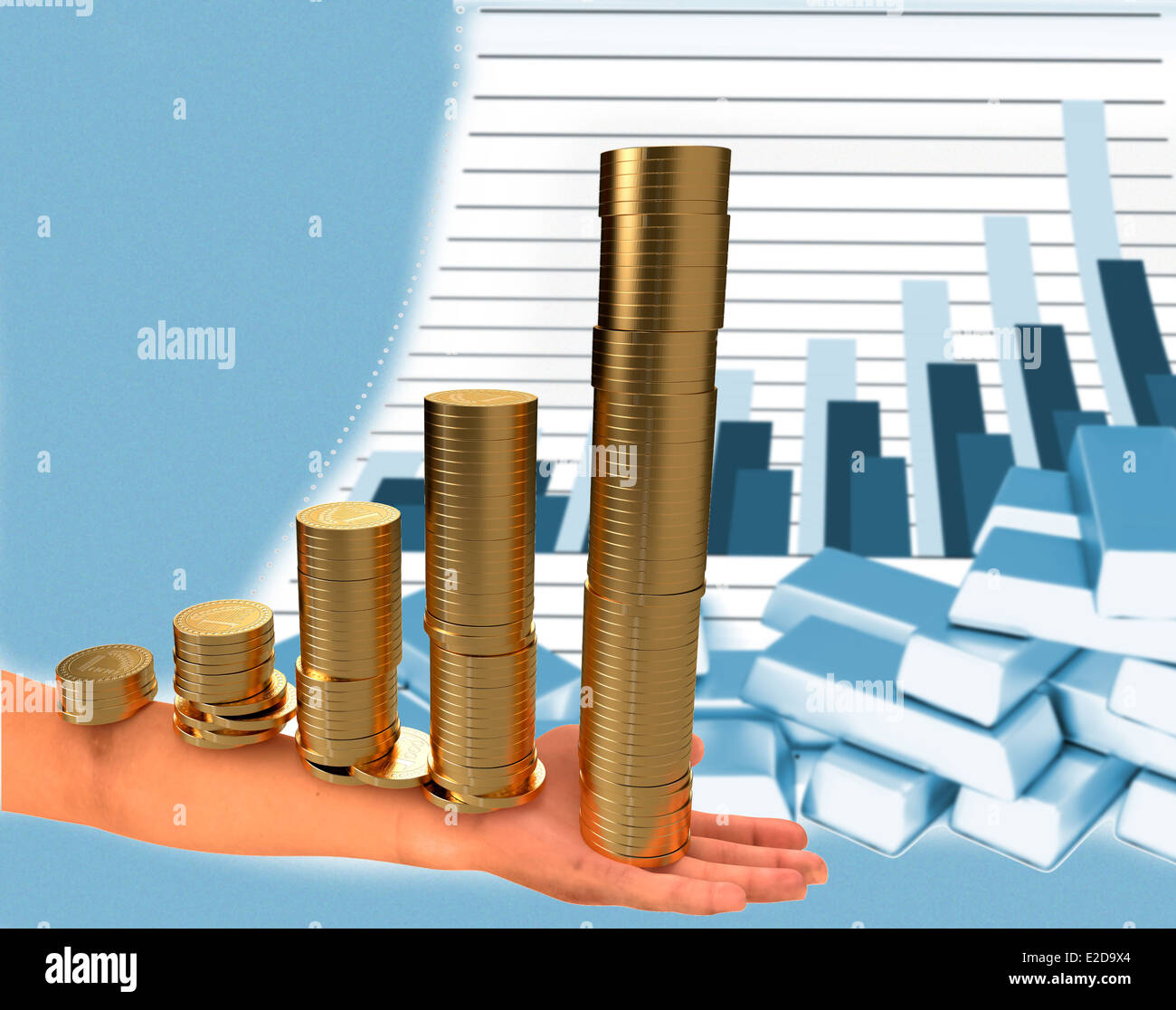 Coins chart hi-res stock photography and images - Alamy
