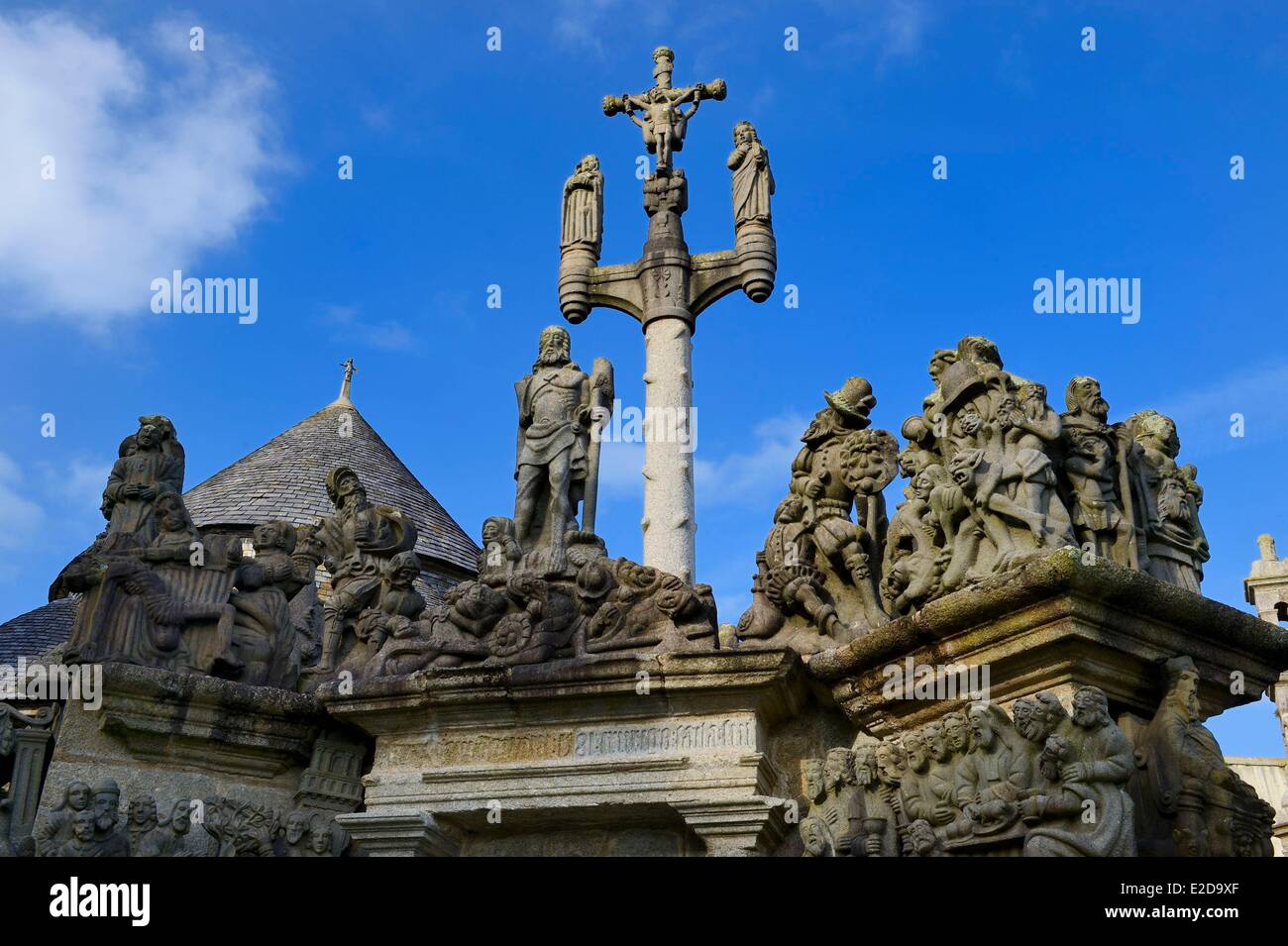 France Finistere Guimiliau the calvary in the Parish close (enclos ...
