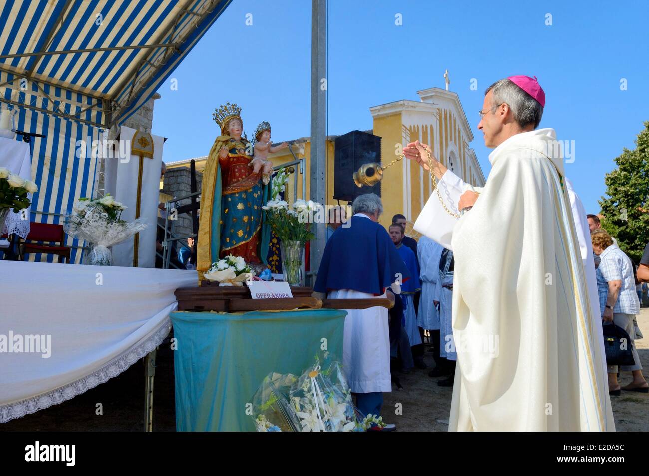 France, Haute Corse, Niolu (Niolo) region, Casamaccioli, la Santa di ...