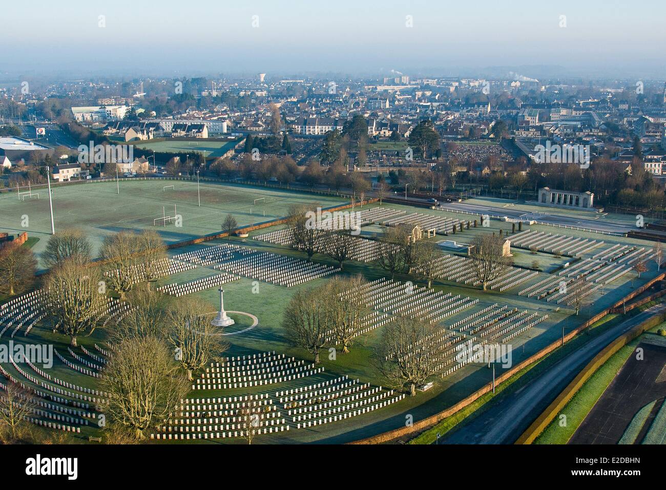 France Calvados Bayeux the largest British military cemetery in France ...
