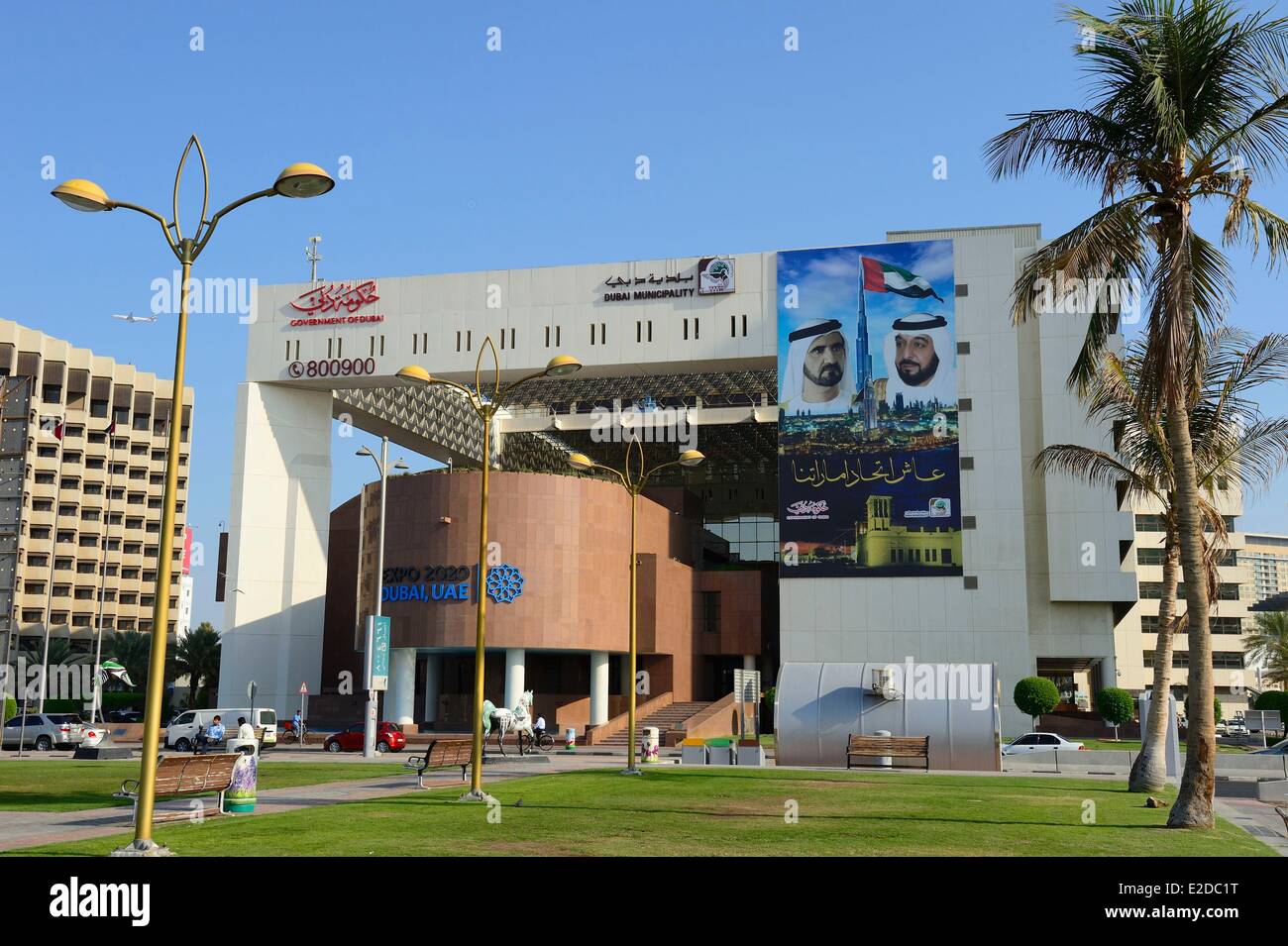 United Arab Emirates Dubai the area of Deira along the shore of Dubai ...