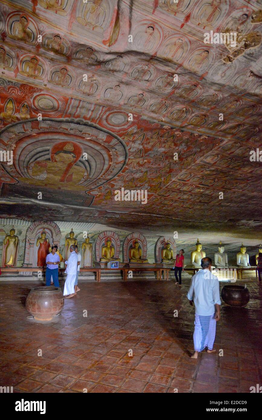Sri Lanka, Central Province, Matale District, Dambulla, Temple of Gold ...