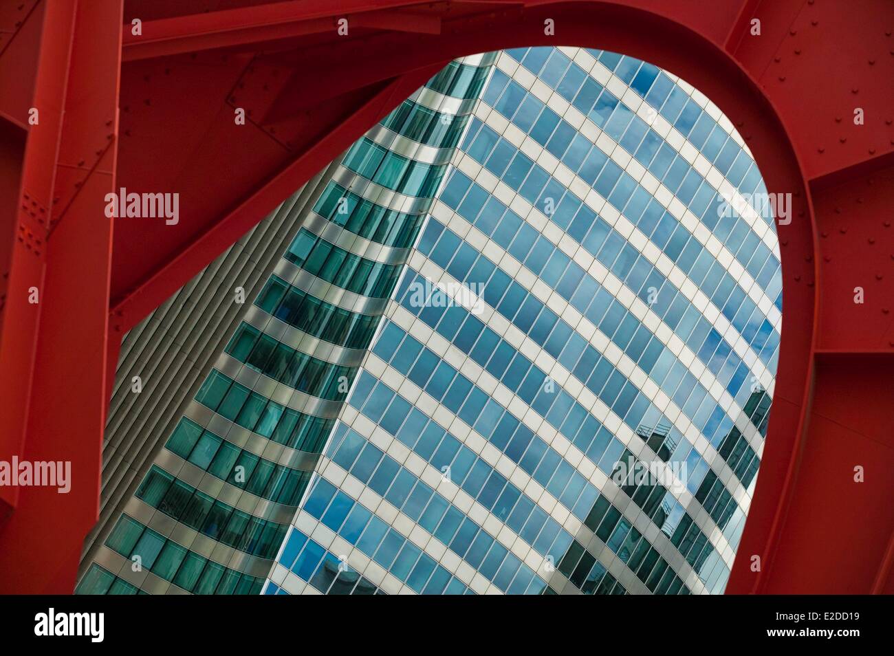 France Hauts-de-Seine La Defense the Spider Red sculpture by Alexander ...