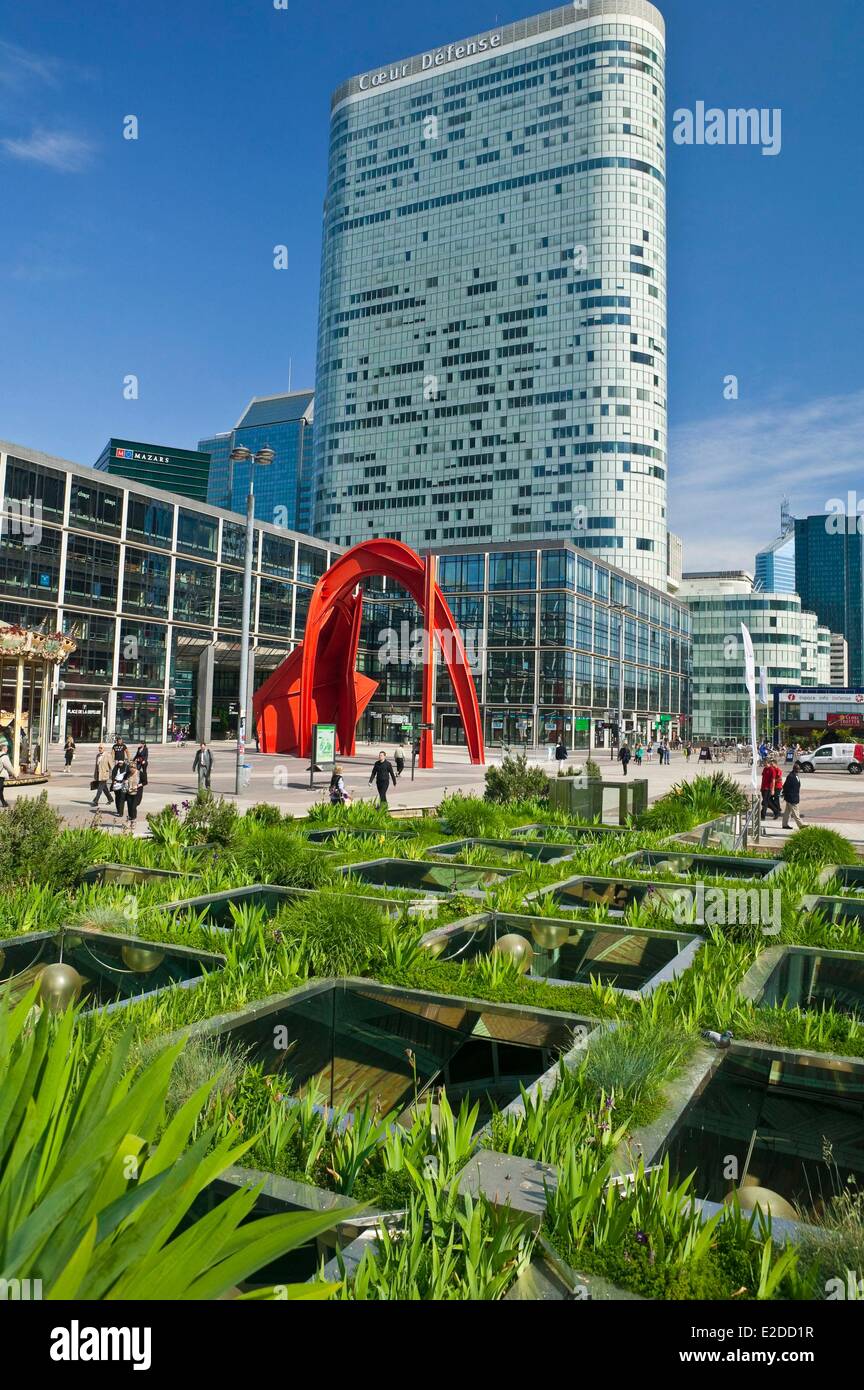 France Hauts-de-Seine La Defense the Spider Red sculpture by Alexander ...