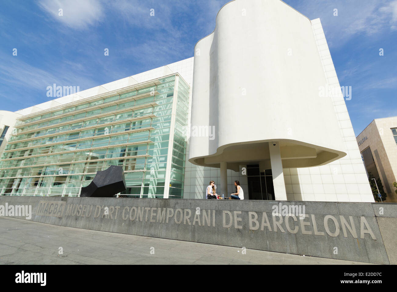 MACBA "Museo De Arte Contemporaneo" in Barcelona, Spain. Build in 1995 ...