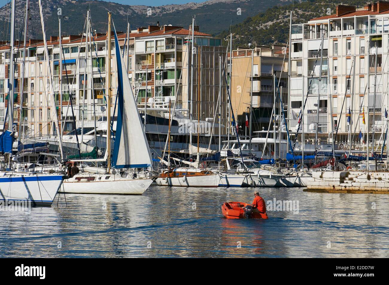 France Var Toulon views of the city and the harbour Stock Photo - Alamy