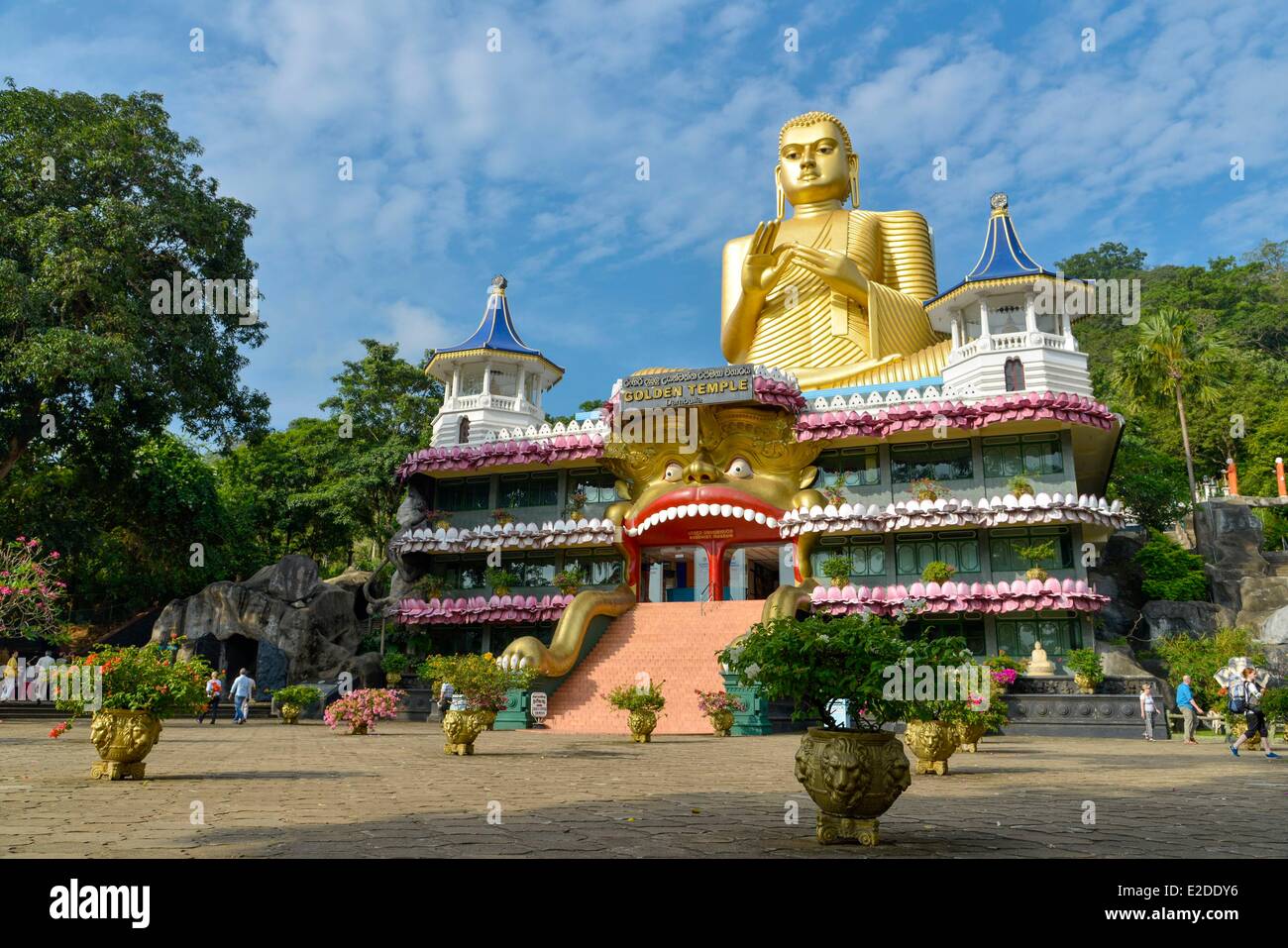 Sri Lanka Central Province Matale District Dambulla Buddha's huge ...