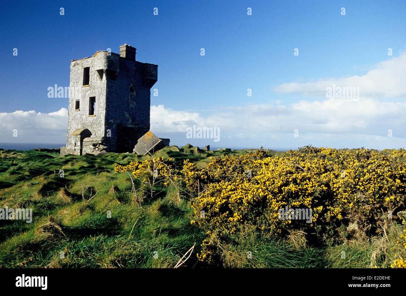 Ireland County Cork Brow Head tower Stock Photo - Alamy