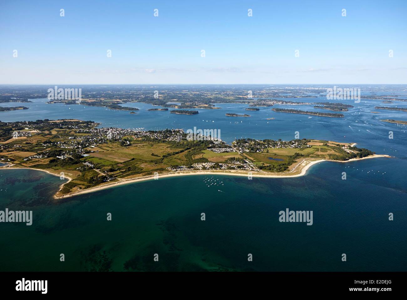 France Morbihan Golfe du Morbihan Locmariaquer the Locmariaquer Beach ...