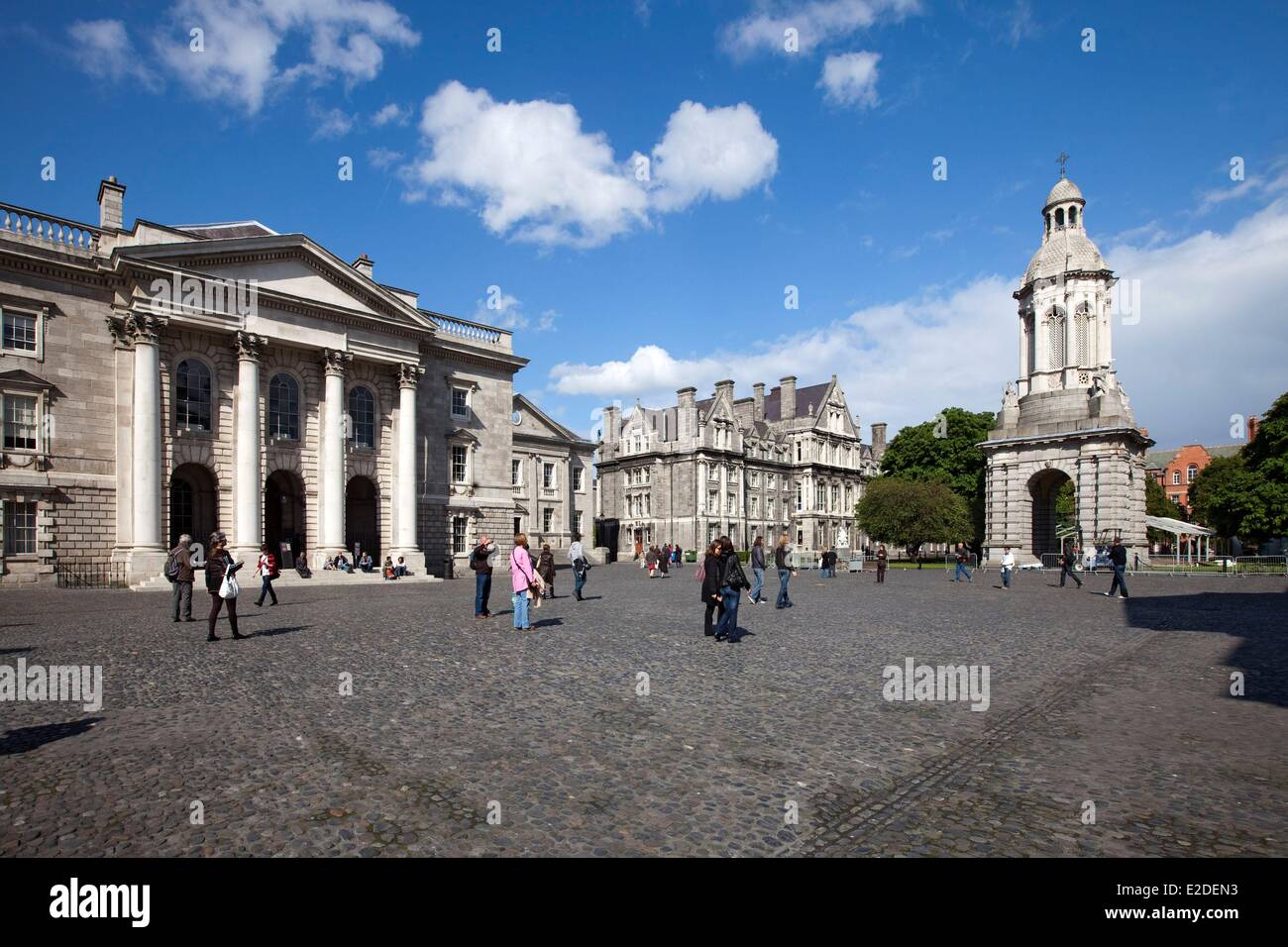 Ireland Dublin Trinity College The Campanile Stock Photo - Alamy