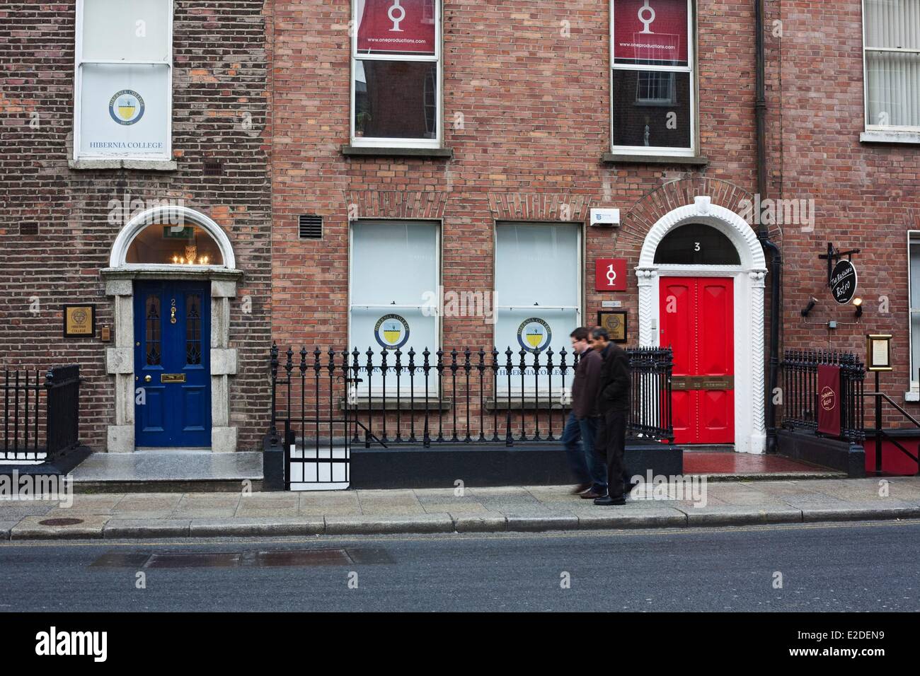 Ireland Dublin Georgian architecture detail of door and facade around ...