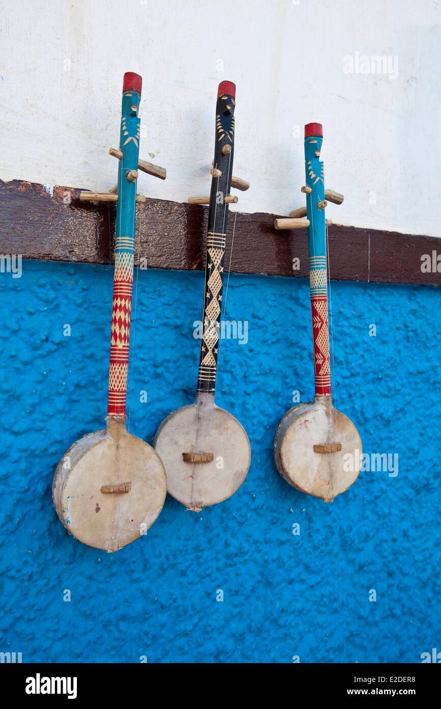 Morocco, Rabat, listed as World Heritage by UNESCO, Guembri, musical ...