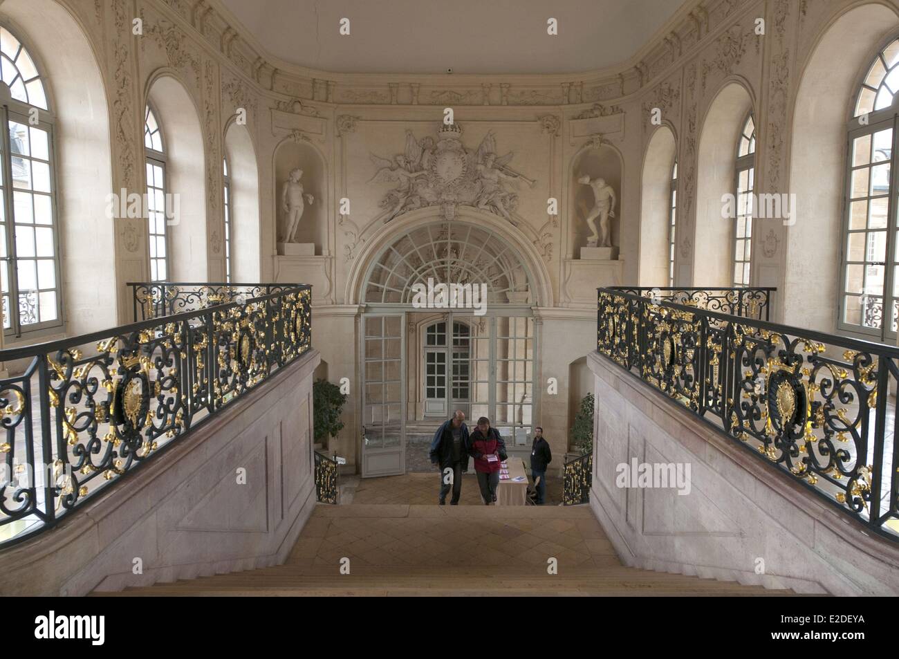 France Cote d'Or Dijon Palace of the Dukes of Burgundy staircase of ...