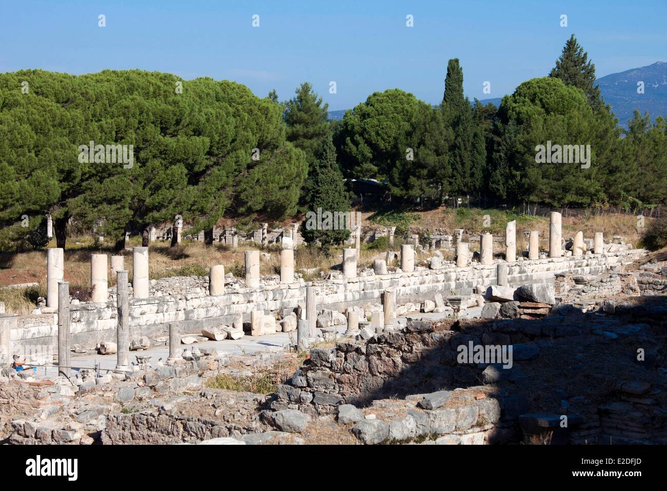 Turkey, Aegean Region, Ephesus, Marble Street Stock Photo - Alamy