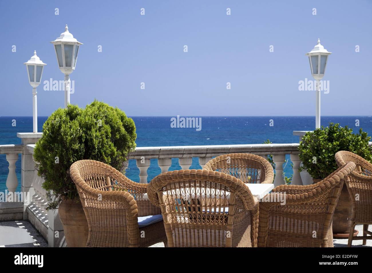 Europe terrace balcony architecture horizontal hi-res stock photography ...