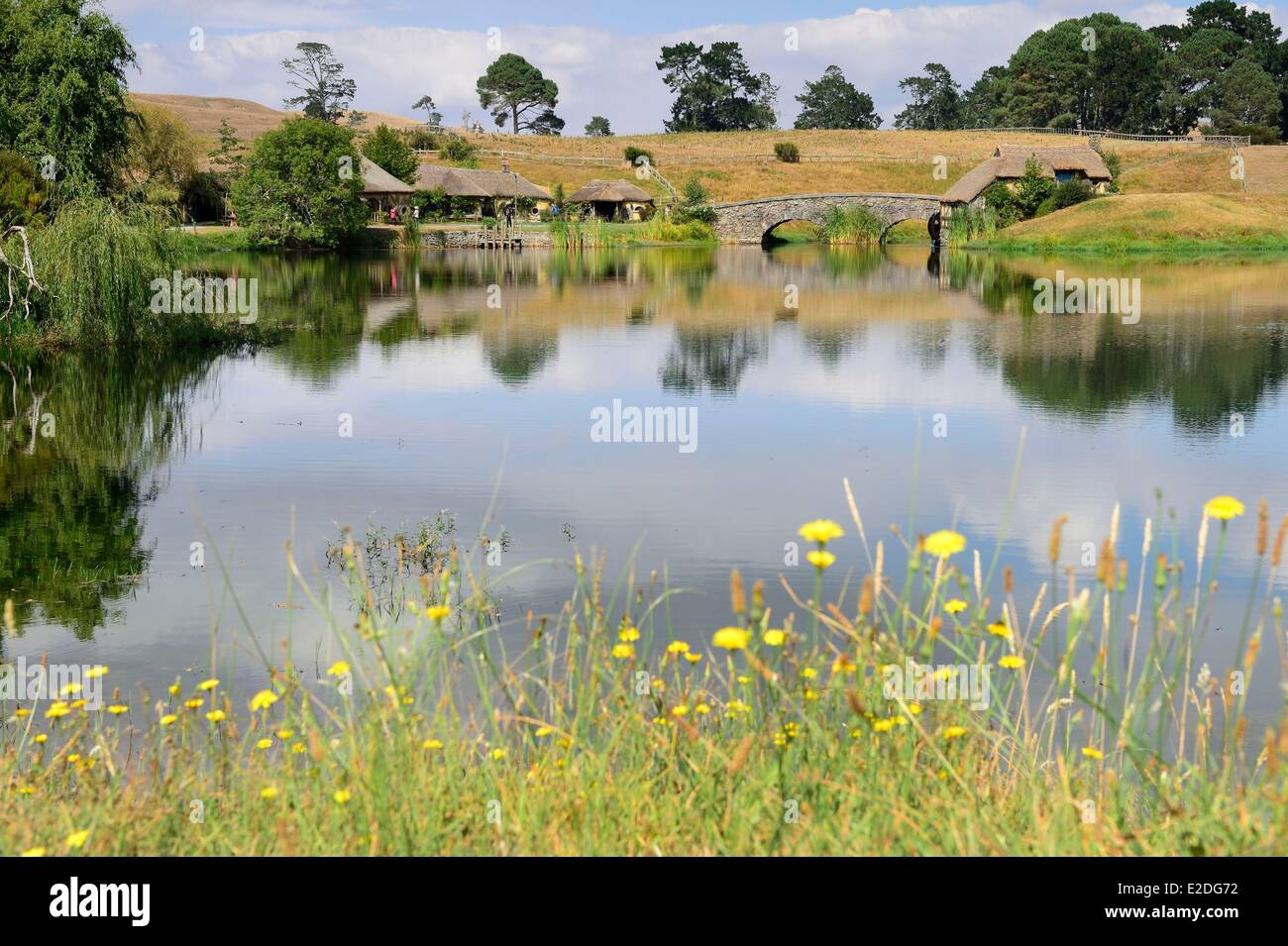 New Zealand North Island Matamata Hobbiton the hobbit village built for ...